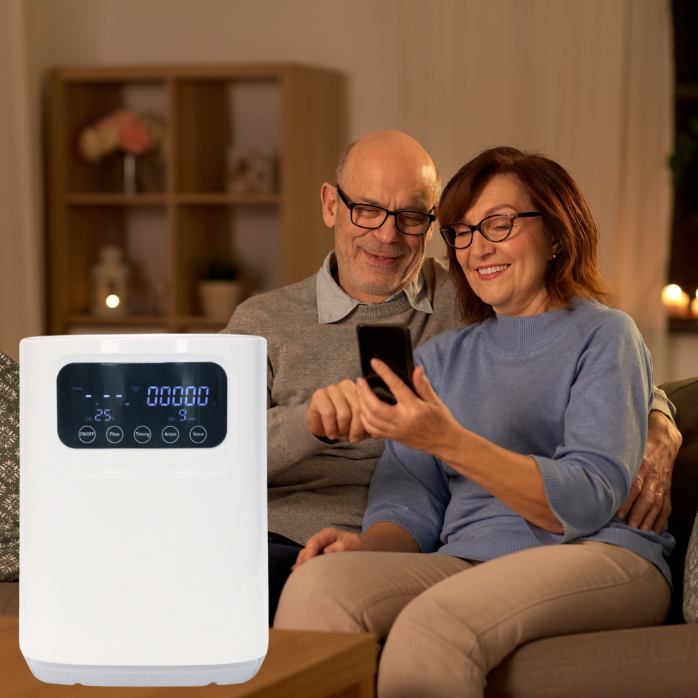 Home Use 9L Oxygen Concentrator | 93% Purity | All Night Use | Two ...