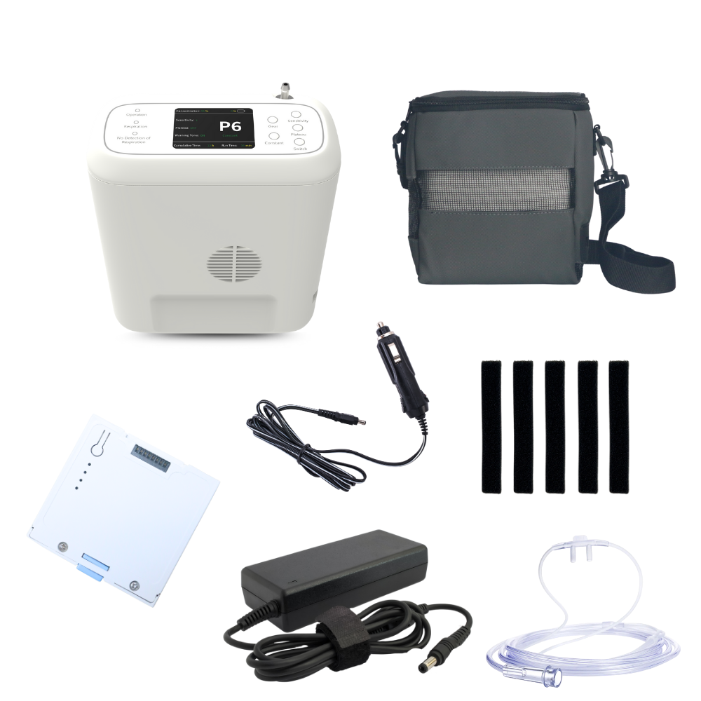 6L Portable Oxygen Concentrator with Long-life Battery | Pulse ...