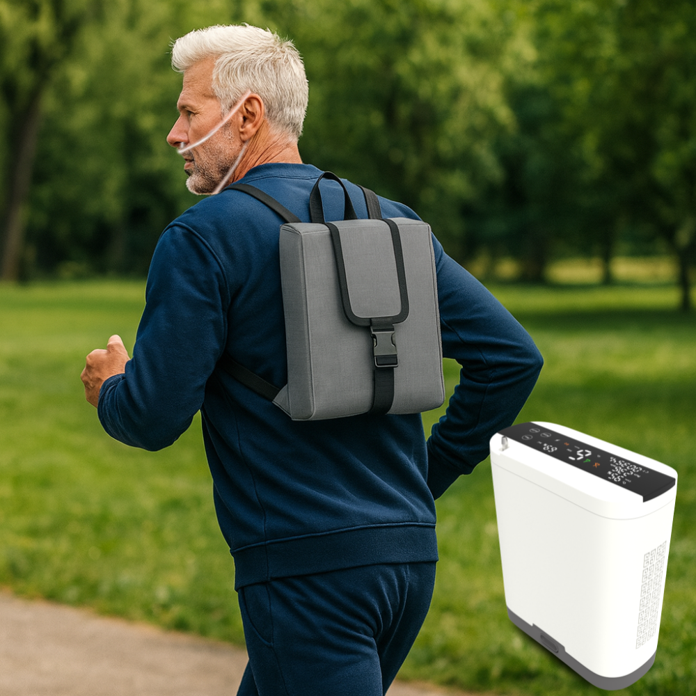 Quiet Lightweight 10L Portable Oxygen Concentrator | 11 Hours Battery ...