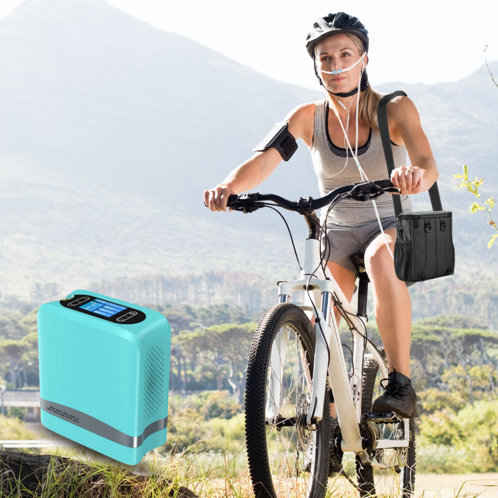 7L Portable Pulse Oxygen Concentrator Machine | Up to 10 Hours Battery ...
