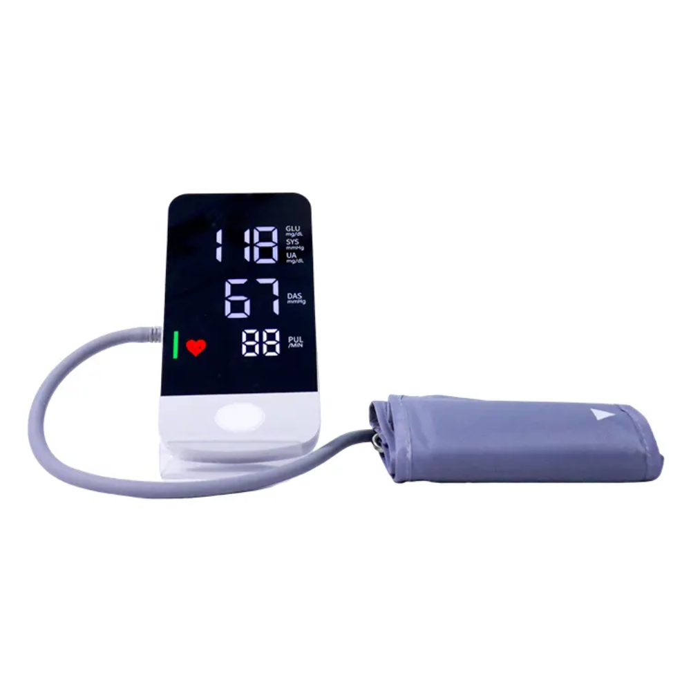 Smart Small Portable BP Monitor | 3 in 1 Uric Acid Blood Glucose ...