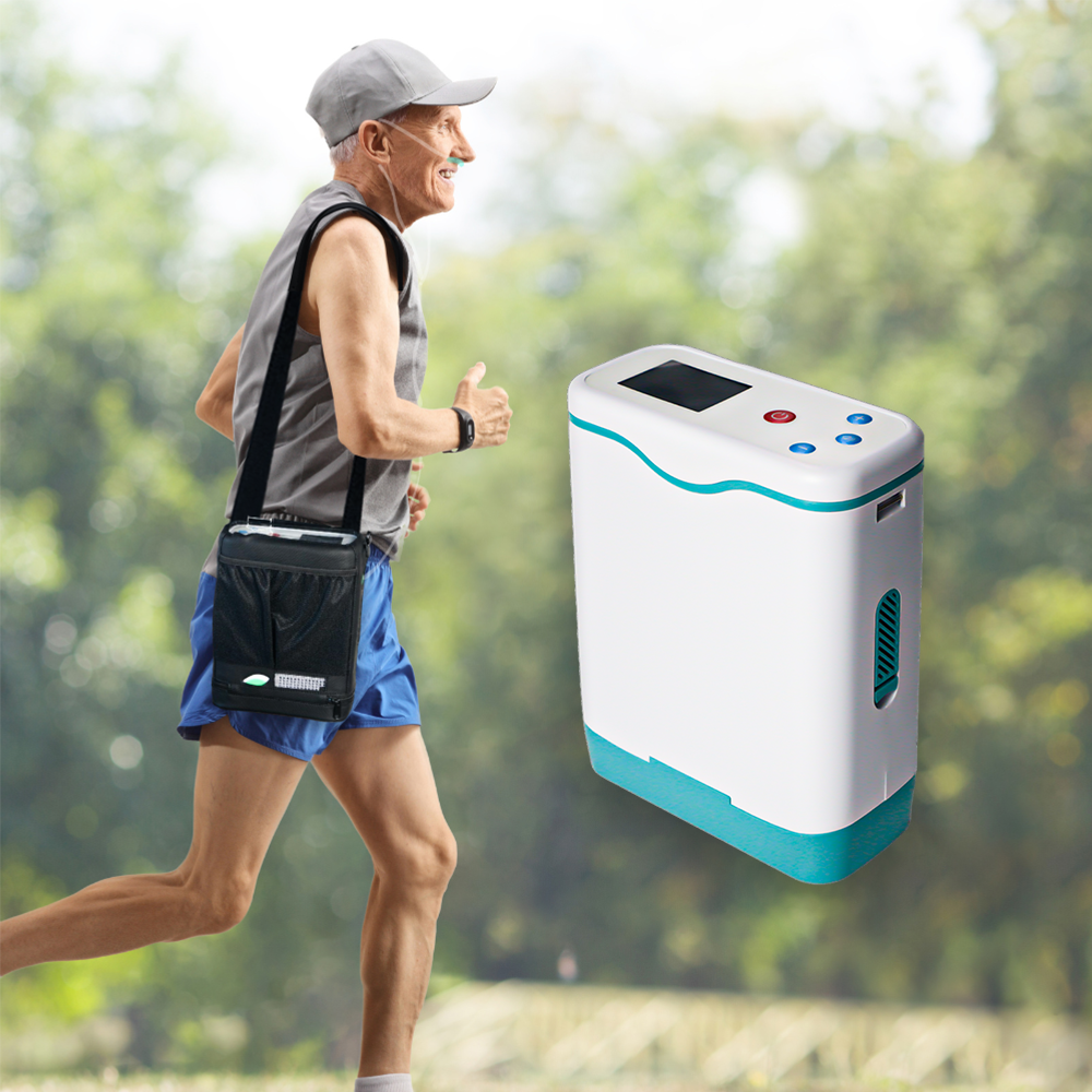 Portable 4.4 Hours Battery 6L Oxygen Machine | Mini Oxygen Concentrator ...