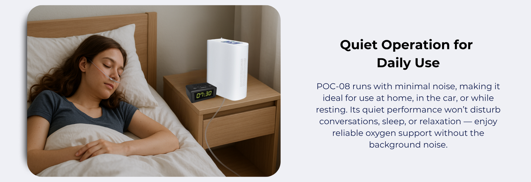 Quiet Lightweight 8L Portable Oxygen Concentrator | 11 Hours Battery ...