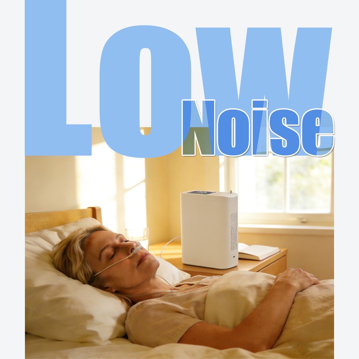 Quiet Lightweight 8L Portable Oxygen Concentrator | 11 Hours Battery ...