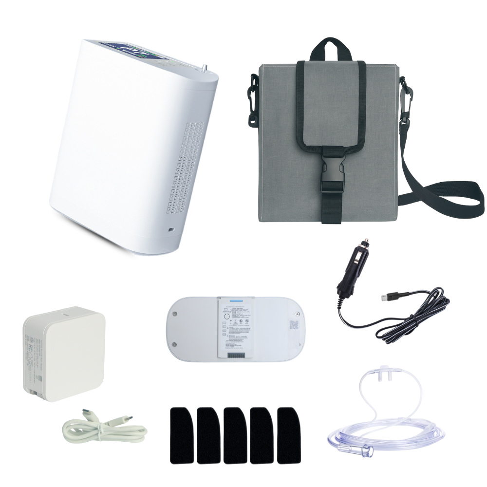Quiet Lightweight 8L Portable Oxygen Concentrator | 11 Hours Battery ...